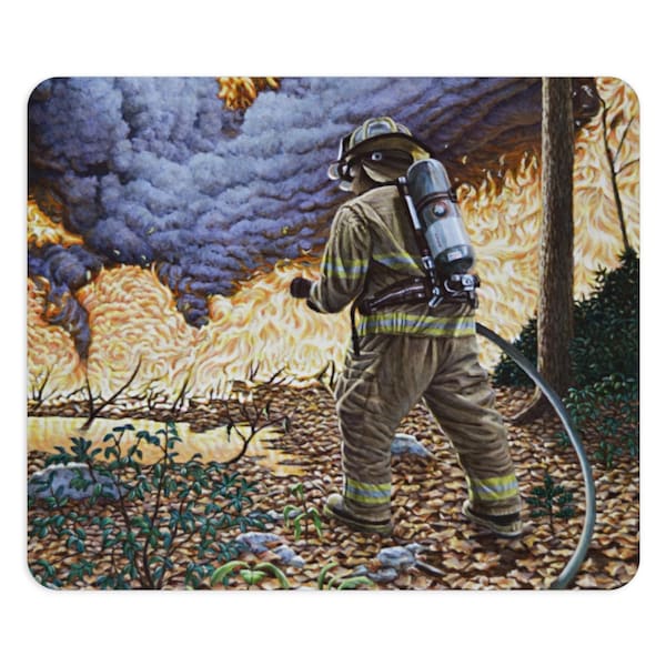 Firefighter Mouse Pad - Etsy