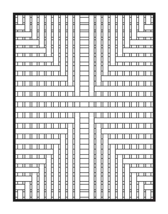 Geometric Design Digital Download Coloring Book Page | Etsy