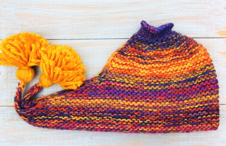 Magic Hat PDF Knitting Pattern Hat Pattern Tassel Hat Cap - Etsy