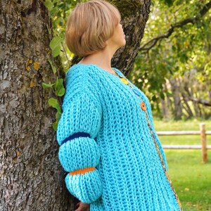 Super Bulky Cardigan, Chunky Long Cardigan Knitting Pattern, PDF ...