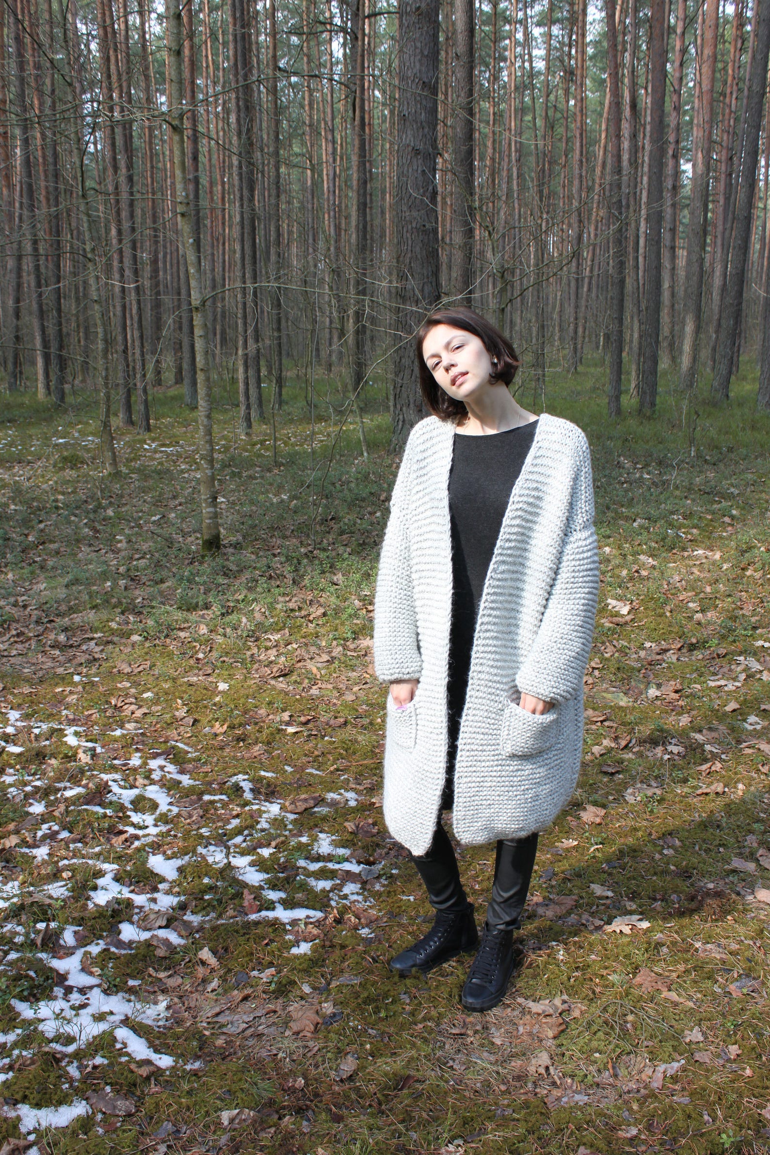 Plus Size Over Size Cardigan Coat Knitting Pattern PDF - Etsy