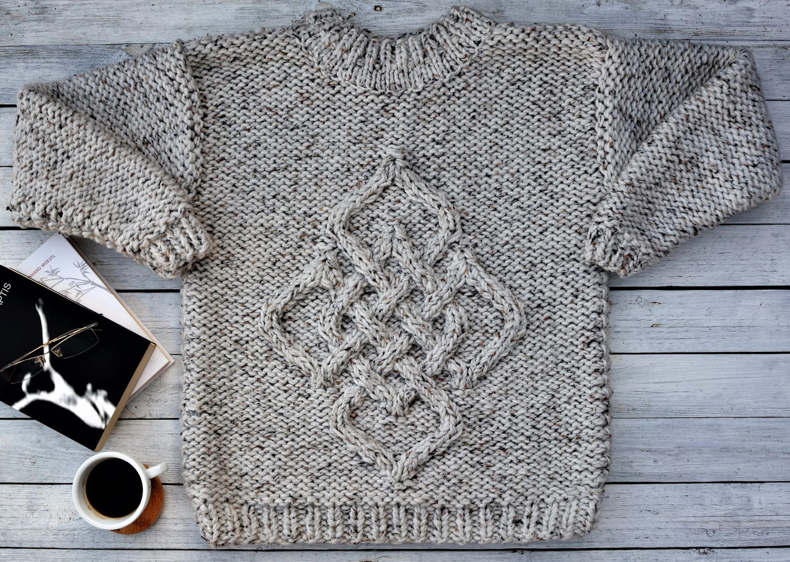 Vikings Sweater Knitting Pattern/men Sweater/chunky - Etsy
