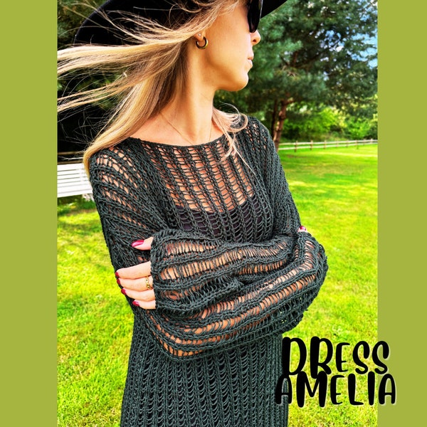 Maxi Dress Knitting Patterns - Etsy