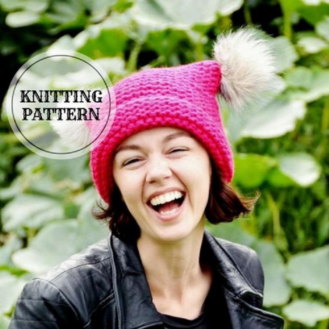 Bonnet rose bonbon, bonnet rose chat, bonnet chat rose, modèle de ...