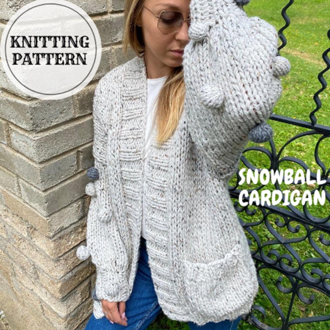 Chunky Cardigan Knitting Pattern Bulky Cardigan Knitting - Etsy