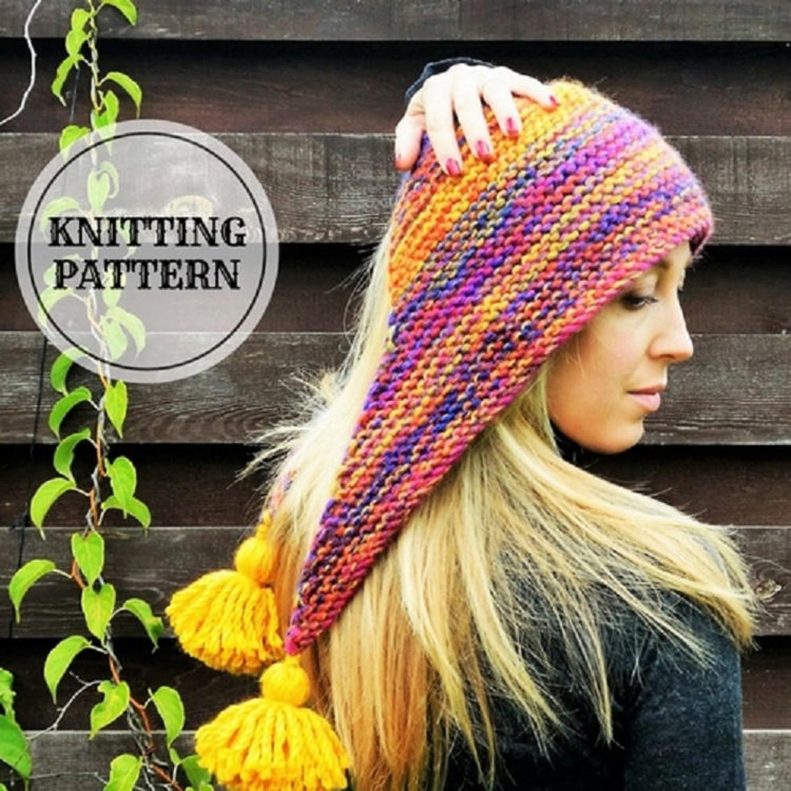 Magic Hat PDF Knitting Pattern Hat Pattern Tassel Hat Cap - Etsy