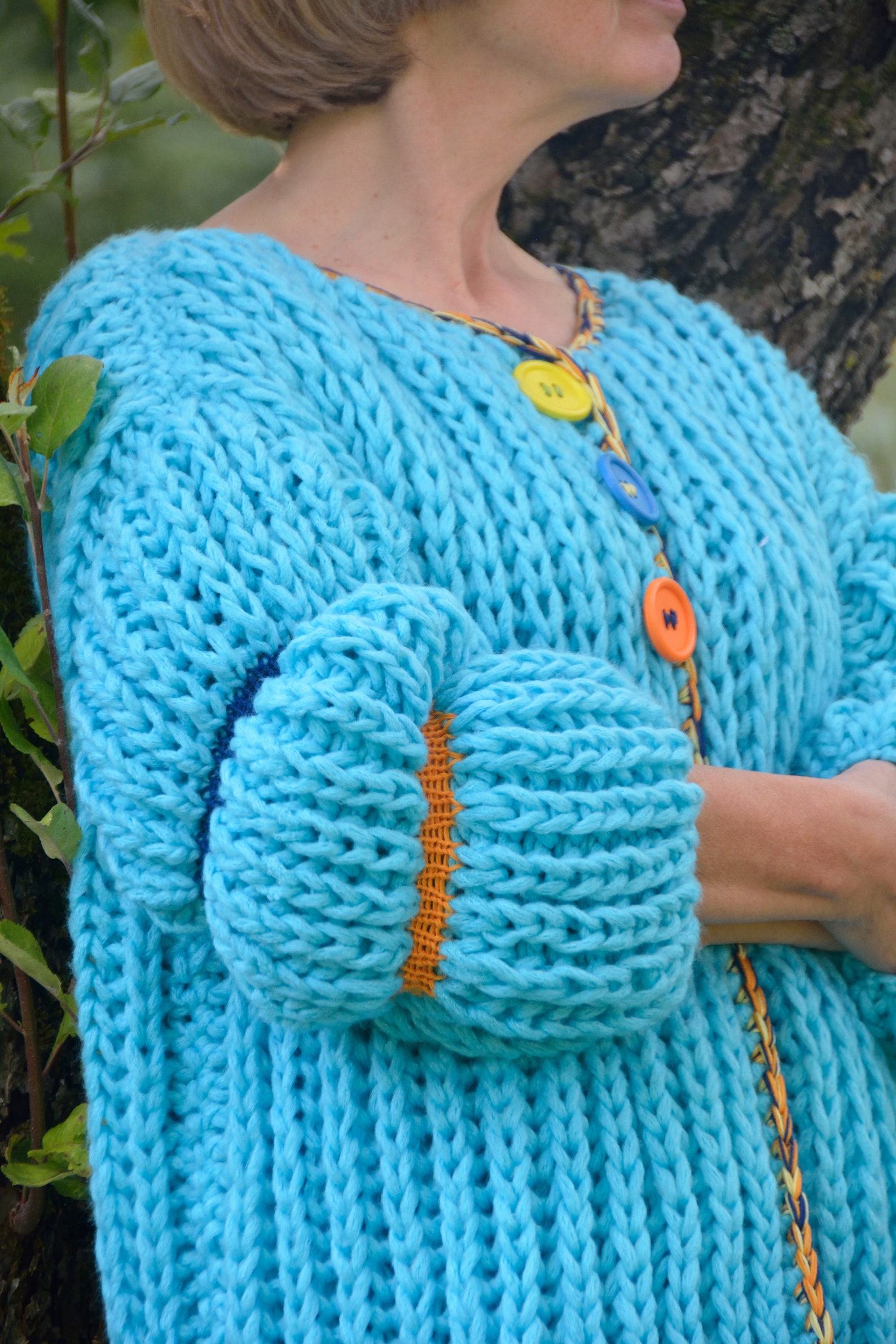 Super Bulky Cardigan, Chunky Long Cardigan Knitting Pattern, PDF ...