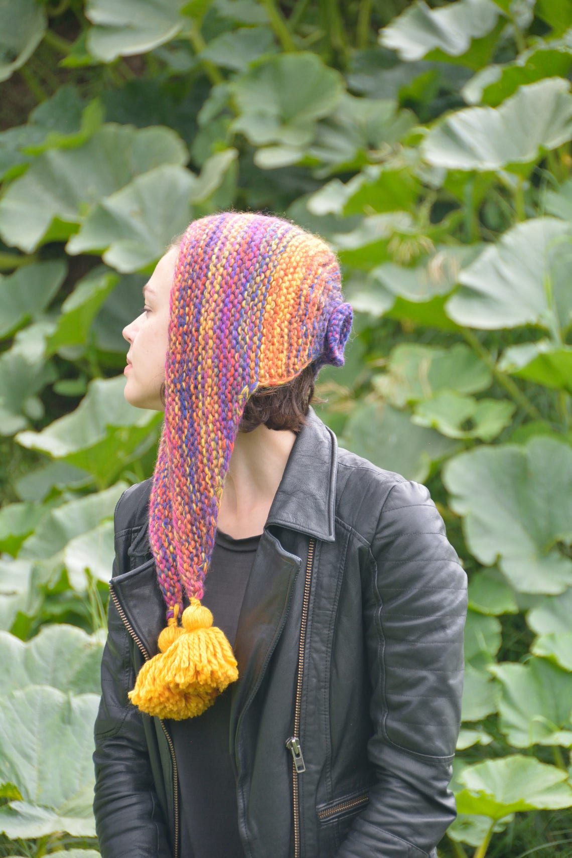 Magic Hat, PDF Knitting Pattern, Hat Pattern, Tassel Hat, Cap Hat, Knit ...