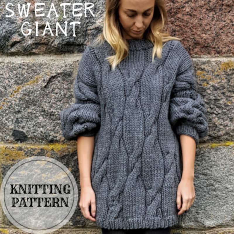 Bulky Sweater Pattern - Etsy