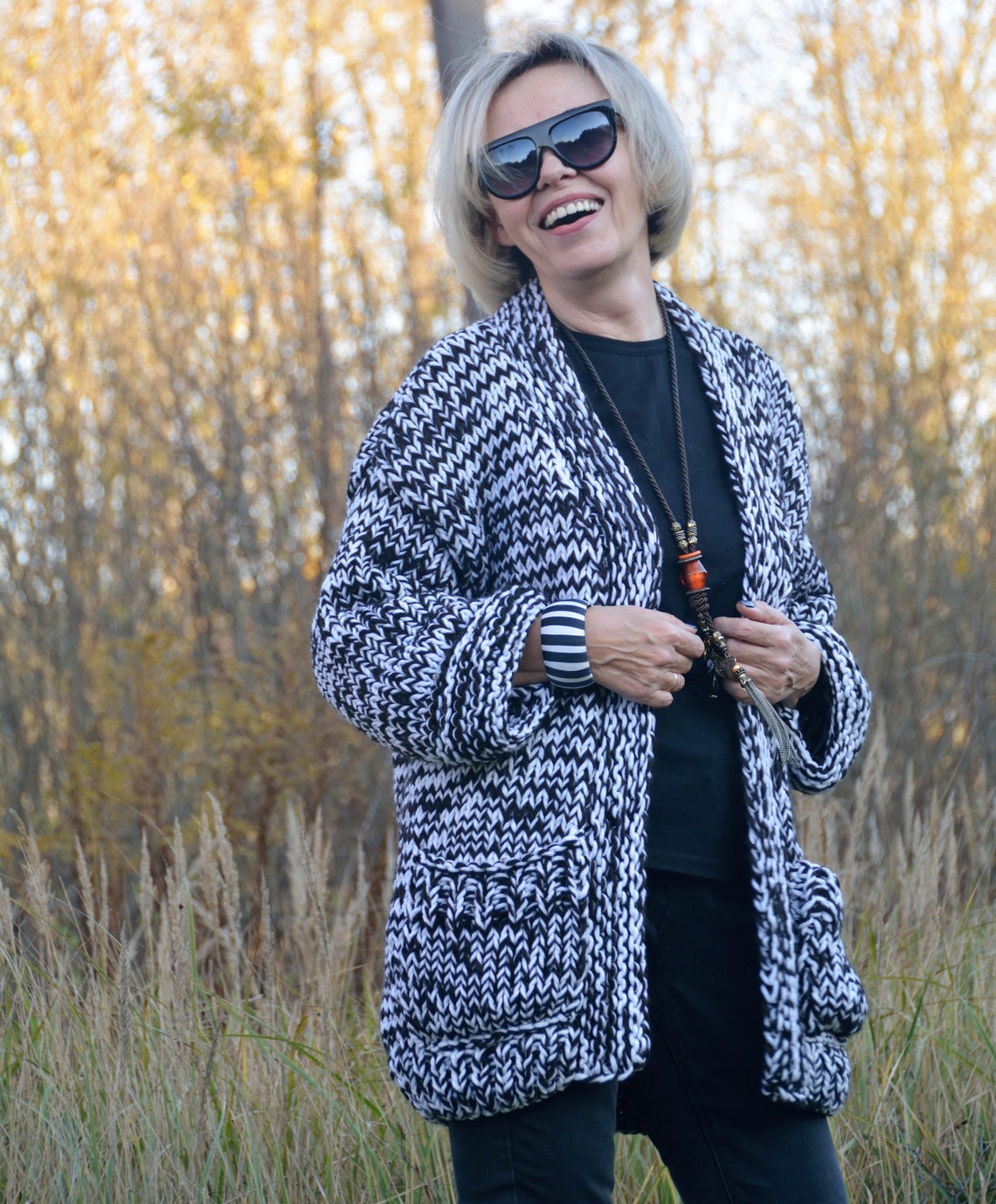 Chunky Cardigan Knitting Pattern Bulky Cardigan Knitting - Etsy