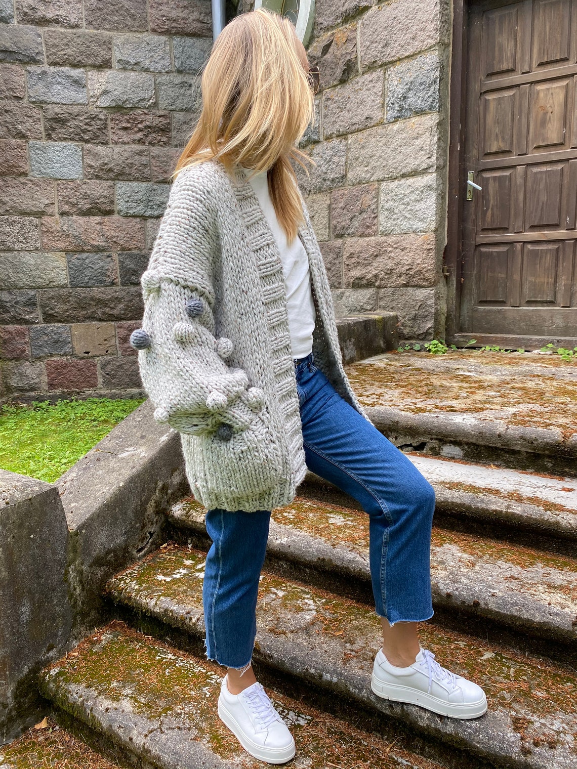 Chunky Cardigan Knitting Pattern Bulky Cardigan Knitting - Etsy