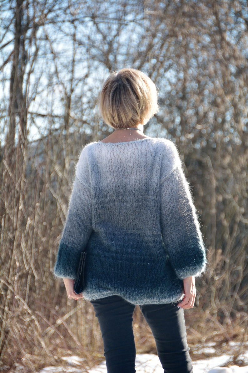 Ombre Sweater Knitting Pattern Pullover Knitting Pattern - Etsy