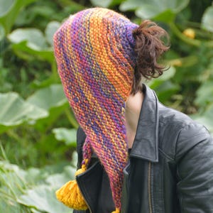 Magic Hat, PDF Knitting Pattern, Hat Pattern, Tassel Hat, Cap Hat, Knit ...