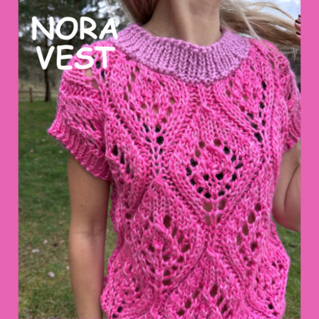 Vest Knitting Pattern, Knit Vest, Knitting Pattern With Lace-case ...