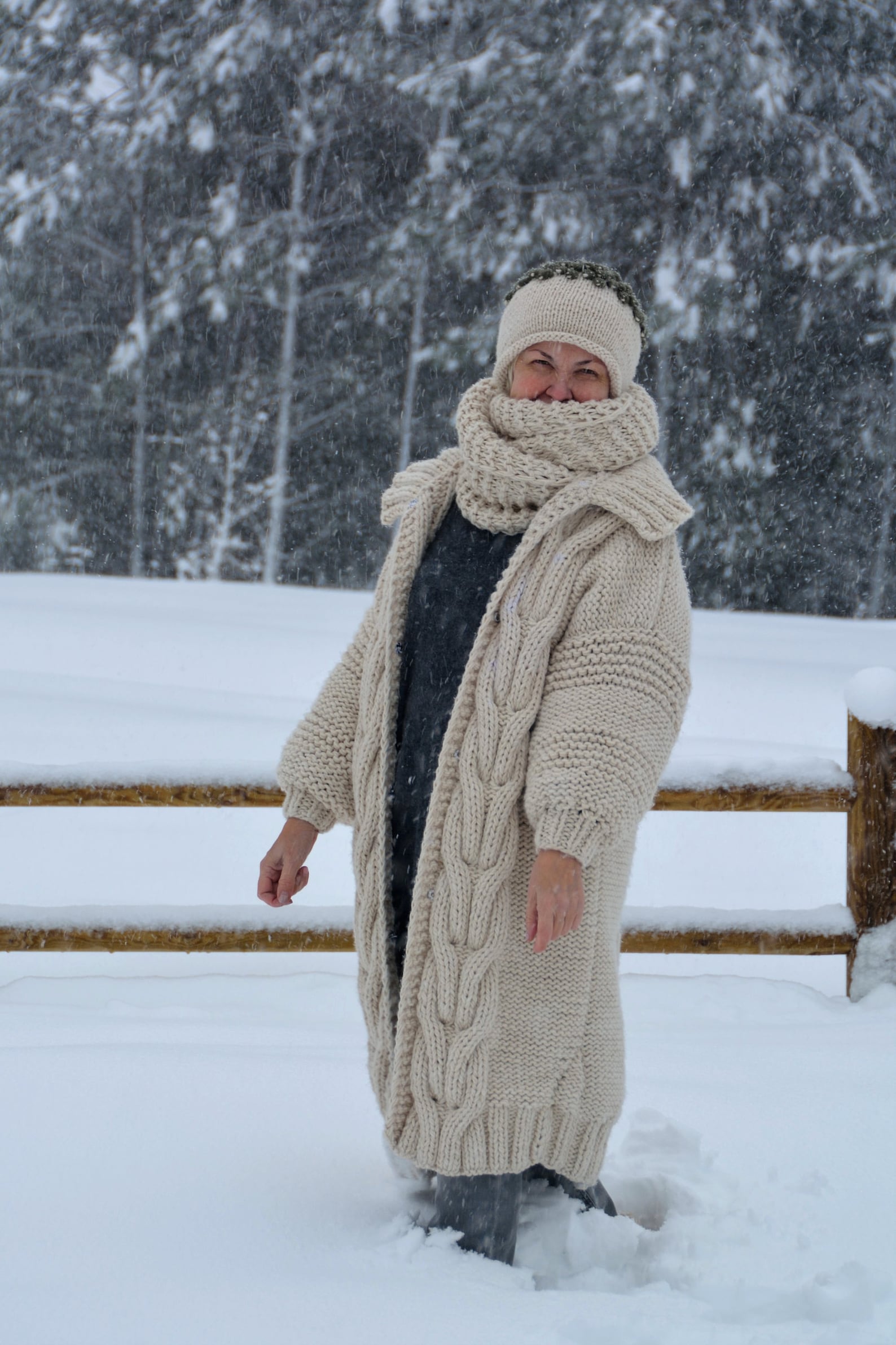 Chunky Knitting Cable Cardigan Chunky Knitting Pattern Cable | Etsy