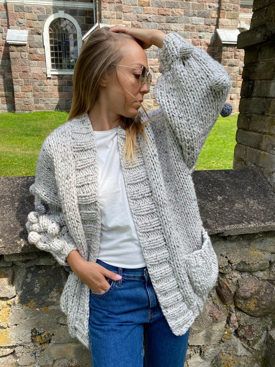 Chunky Cardigan Knitting Pattern Bulky Cardigan Knitting - Etsy