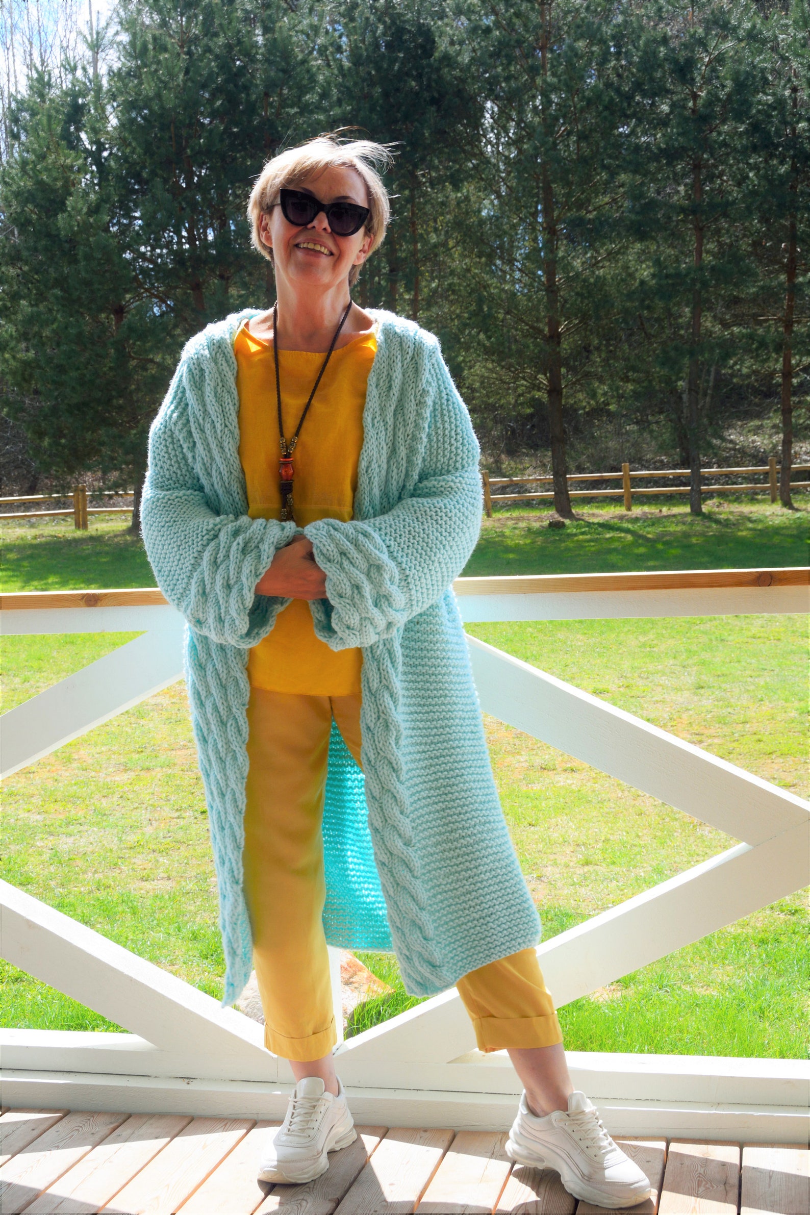 Chunky Knit Cardigan Knitting Pattern Cable Cardigan - Etsy