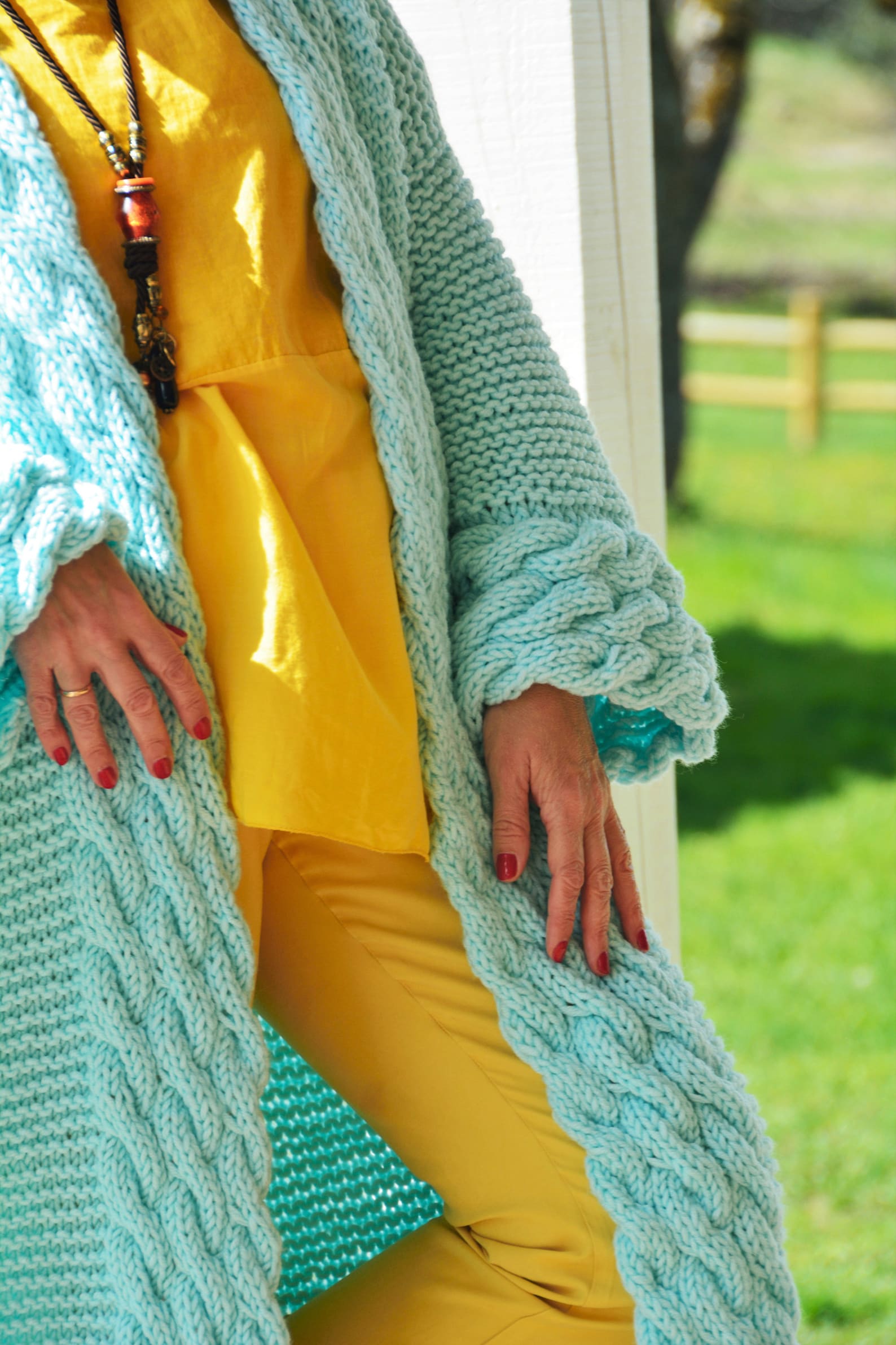 Chunky Knit Cardigan Knitting Pattern Cable Cardigan - Etsy