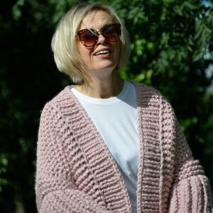 Must Have Cardigan Knitting Pattern, Oversized Chunky Cardigan, Super ...