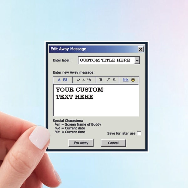 Text Message Sticker - Etsy