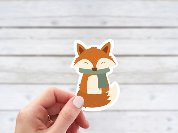 Fox Sticker for Laptop or Water Bottle Weatherproof Vinyl - Etsy
