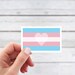 Trans Flag Sticker Trans Flag Laptop Water Bottle Sticker Weatherproof ...
