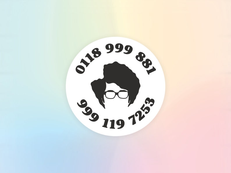 IT Crowd Sticker | 0118 999 881 999 119 7253 | Funny IT Crowd ...