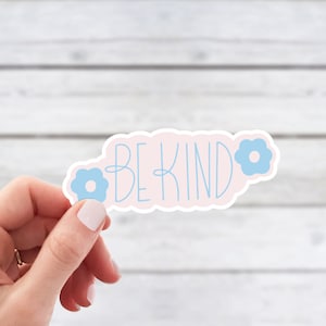 Be Kind Weatherproof Vinyl Sticker by Hello Happy Designs - Etsy