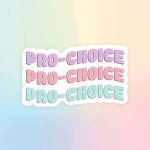 Pro-choice Sticker Decal | Women's Rights Weatherproof Vinyl Sticker by ...