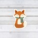 Fox Sticker for Laptop or Water Bottle | Weatherproof Vinyl Sticker by ...