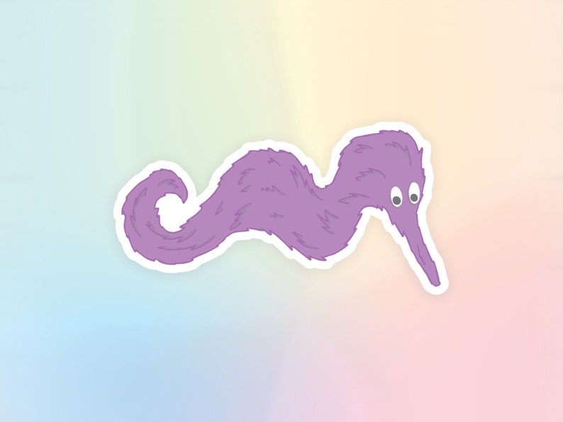 Purple Worm on A String Sticker | Weatherproof Vinyl Sticker - Etsy