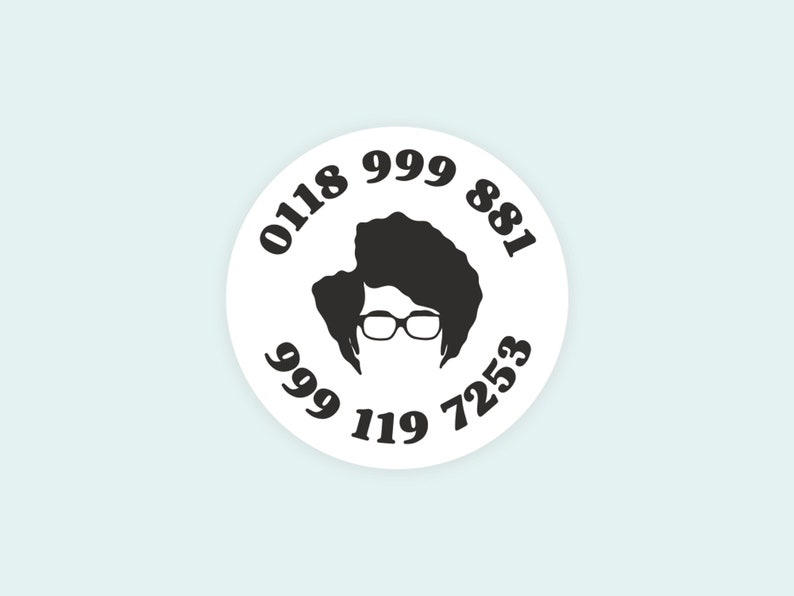 IT Crowd Sticker | 0118 999 881 999 119 7253 | Funny IT Crowd ...