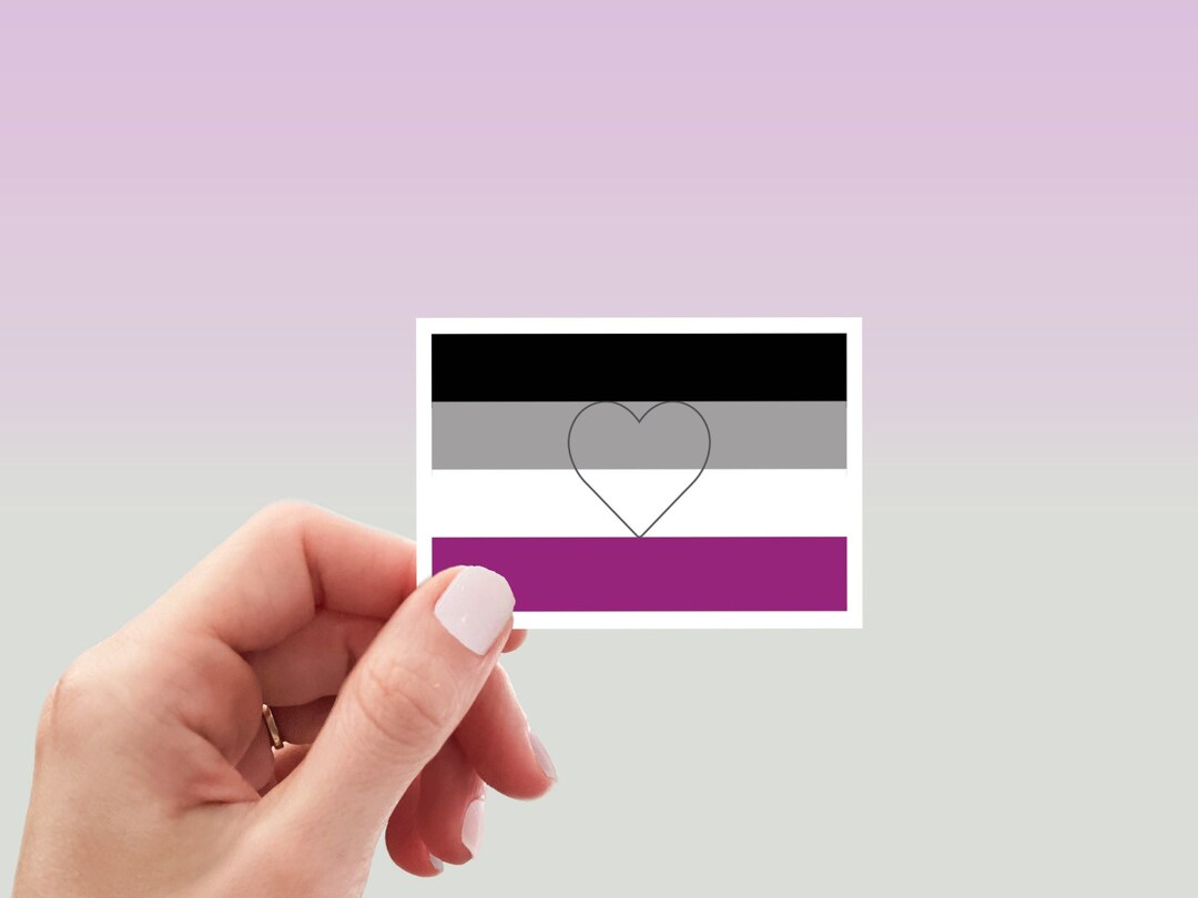 Asexual Pride Flag Sticker | Asexual Flag Laptop Water Bottle Sticker ...