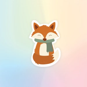 Fox Sticker for Laptop or Water Bottle | Weatherproof Vinyl Sticker by ...