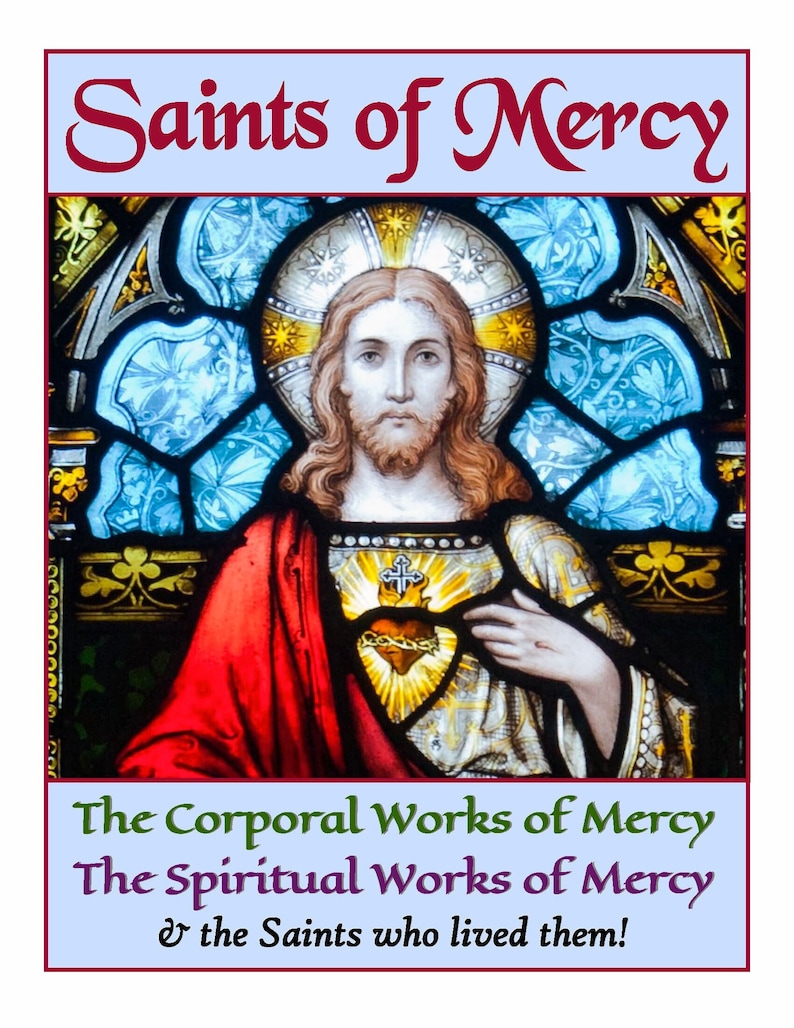 Book: Saints of Mercy, Corporal and Spiritual Works of Mercy - Etsy