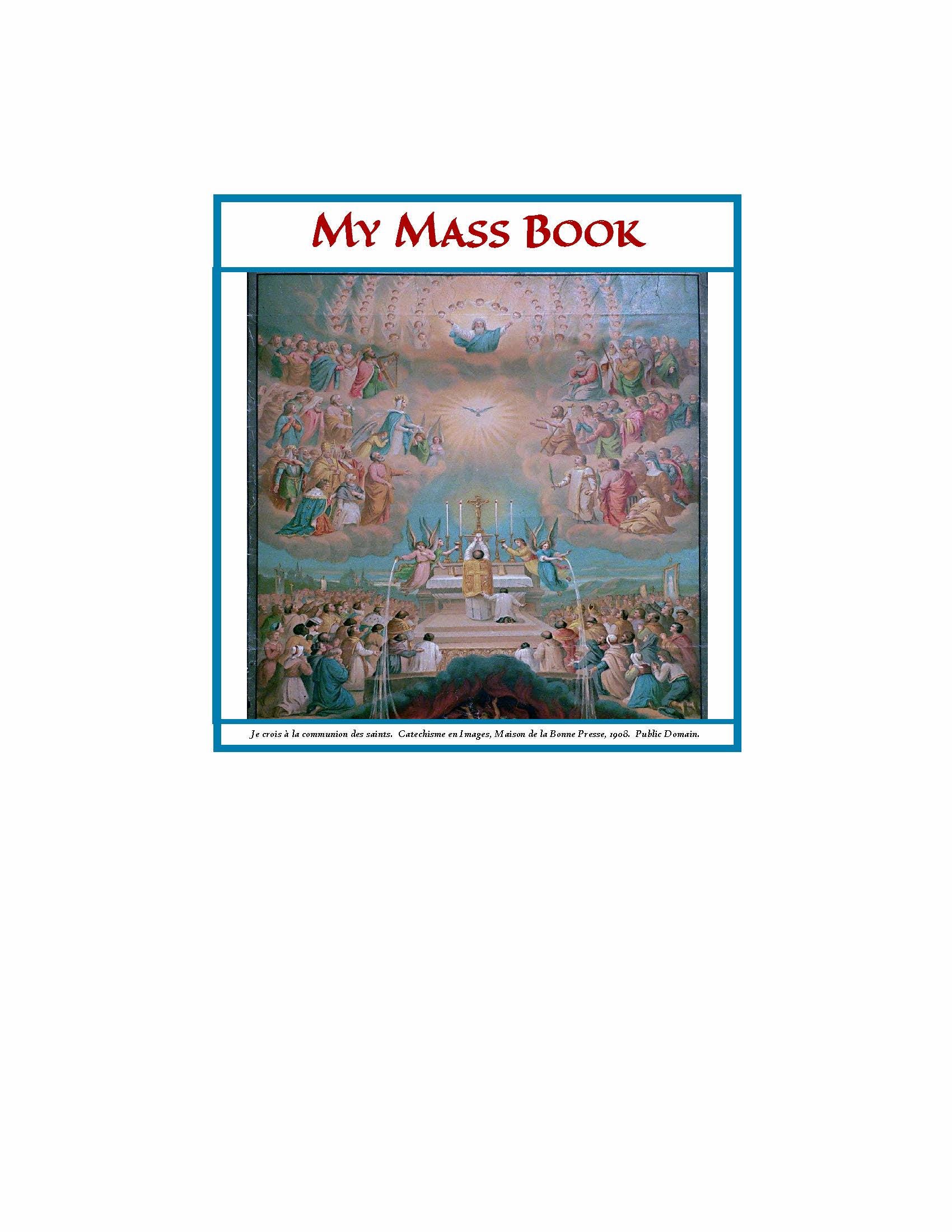 Book: My Mass Book - Etsy