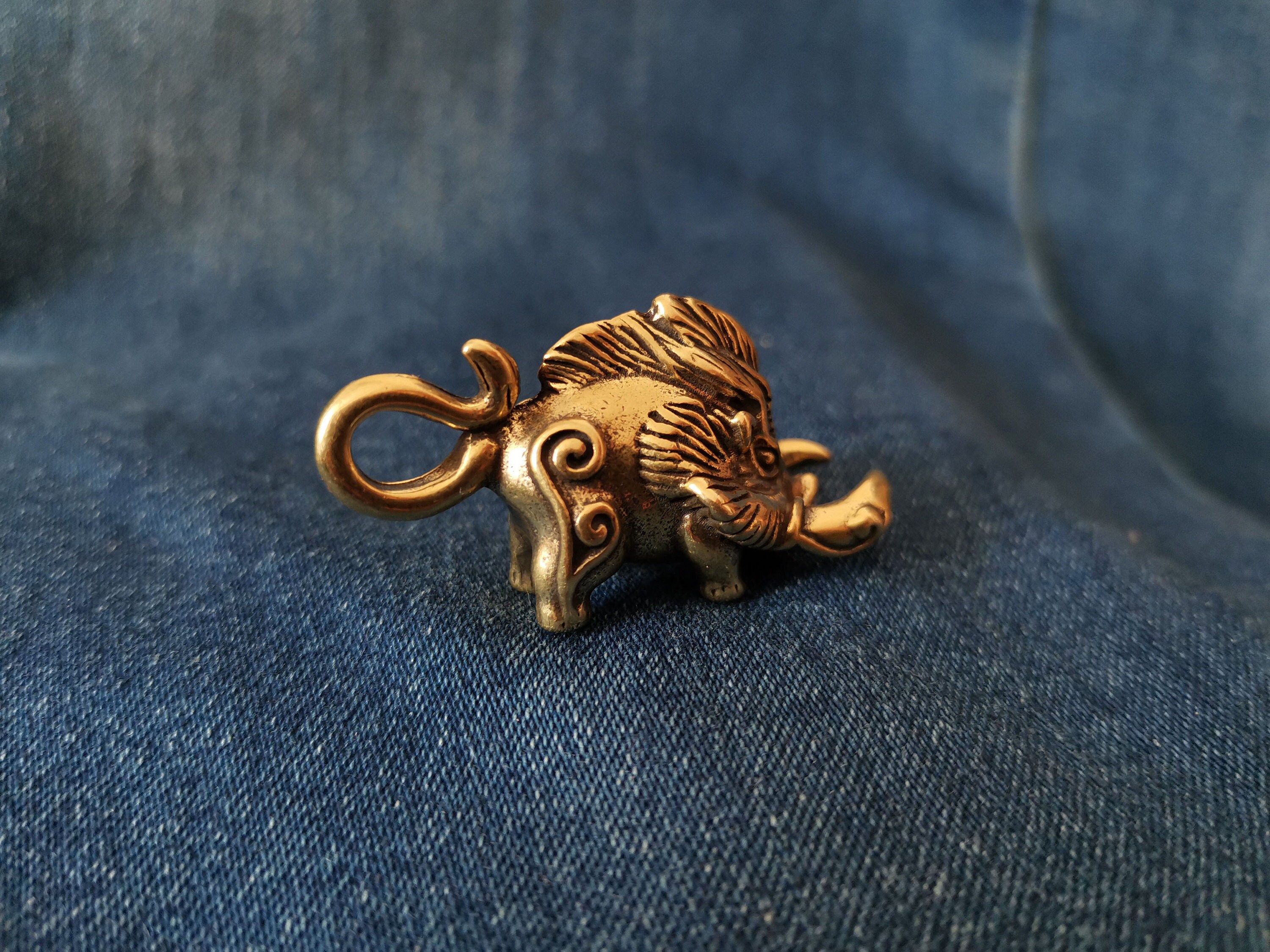 Brass Wild Boar,wild Boar Statue,wild Boar Pendant,antique Collection ...