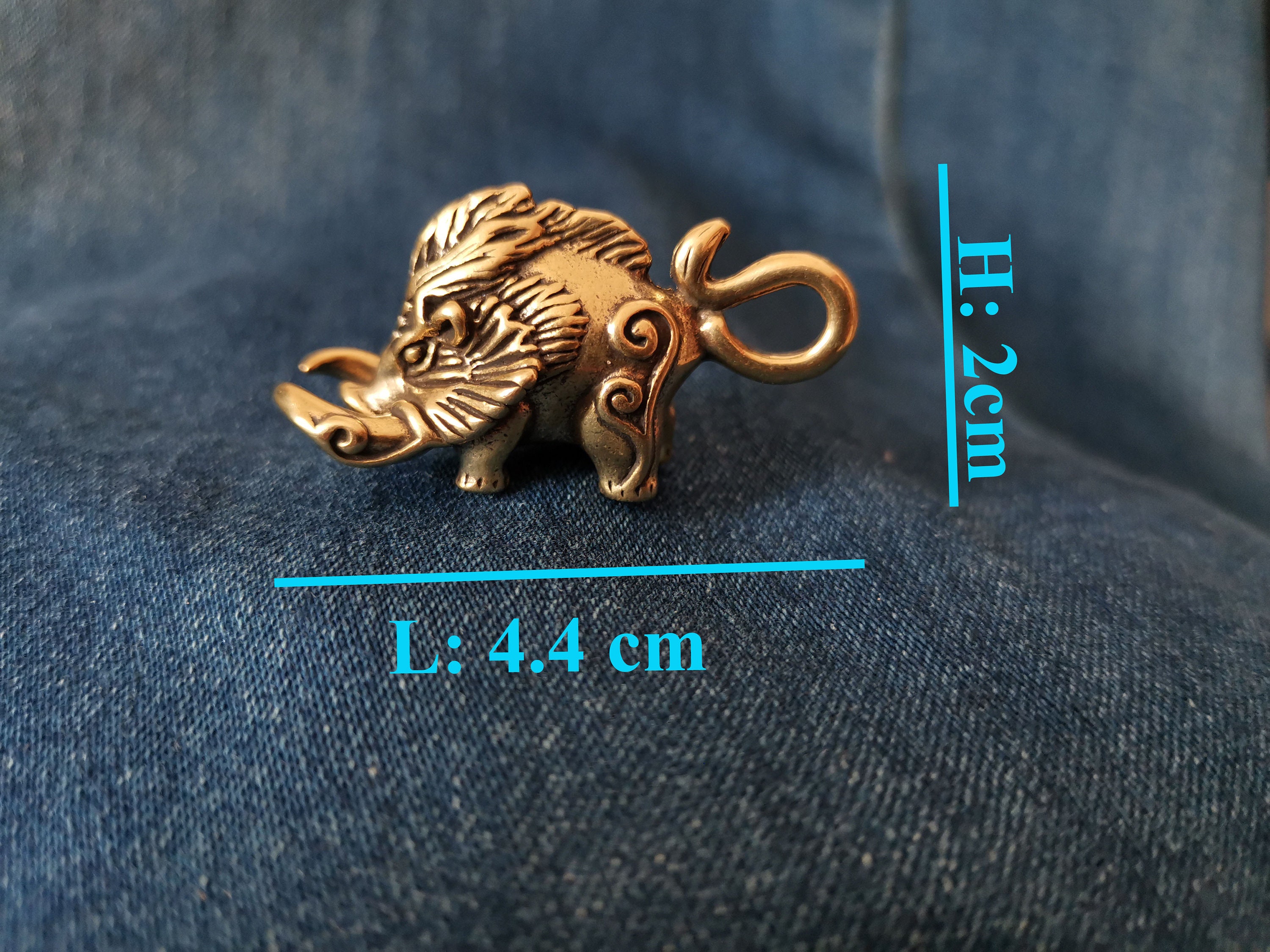 Brass Wild Boar,wild Boar Statue,wild Boar Pendant,antique Collection ...