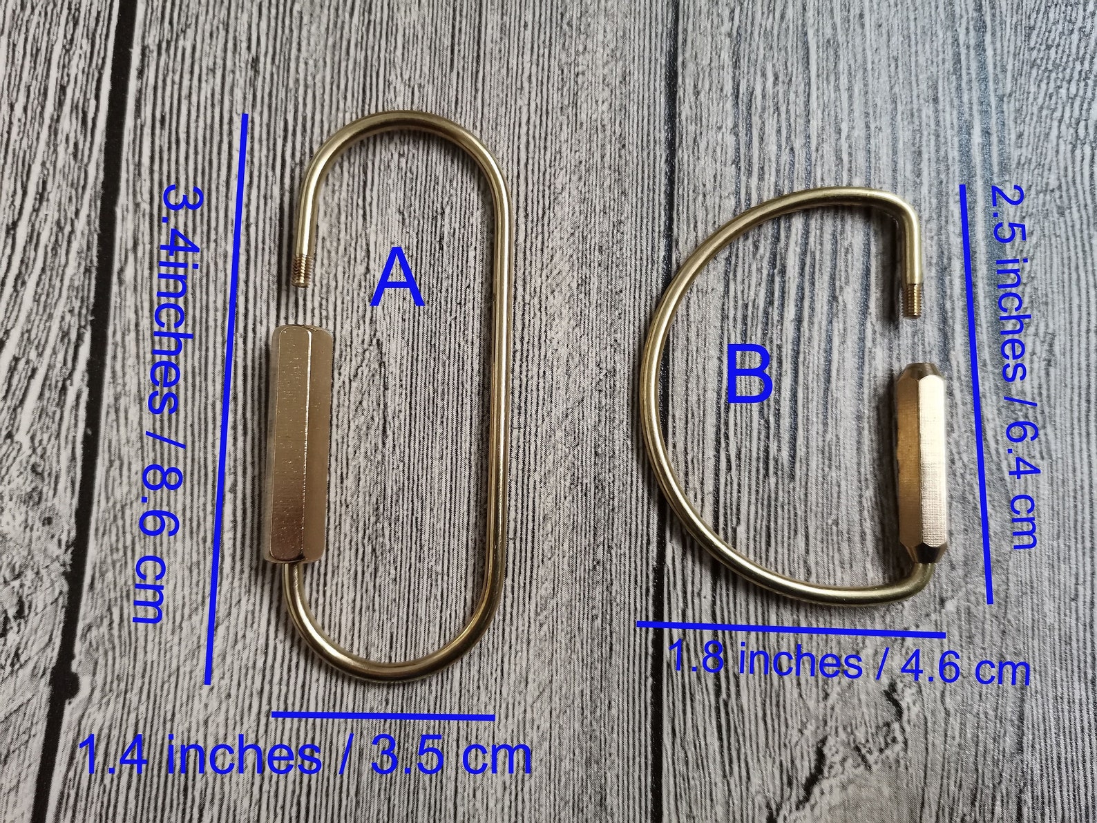 Brass Key Ring Hookkey Hookcustom Keychainleathercraft - Etsy