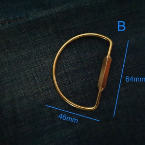 Brass Keychain Custom,key Hook,custom Keychain,brass Key Ring Hook ...