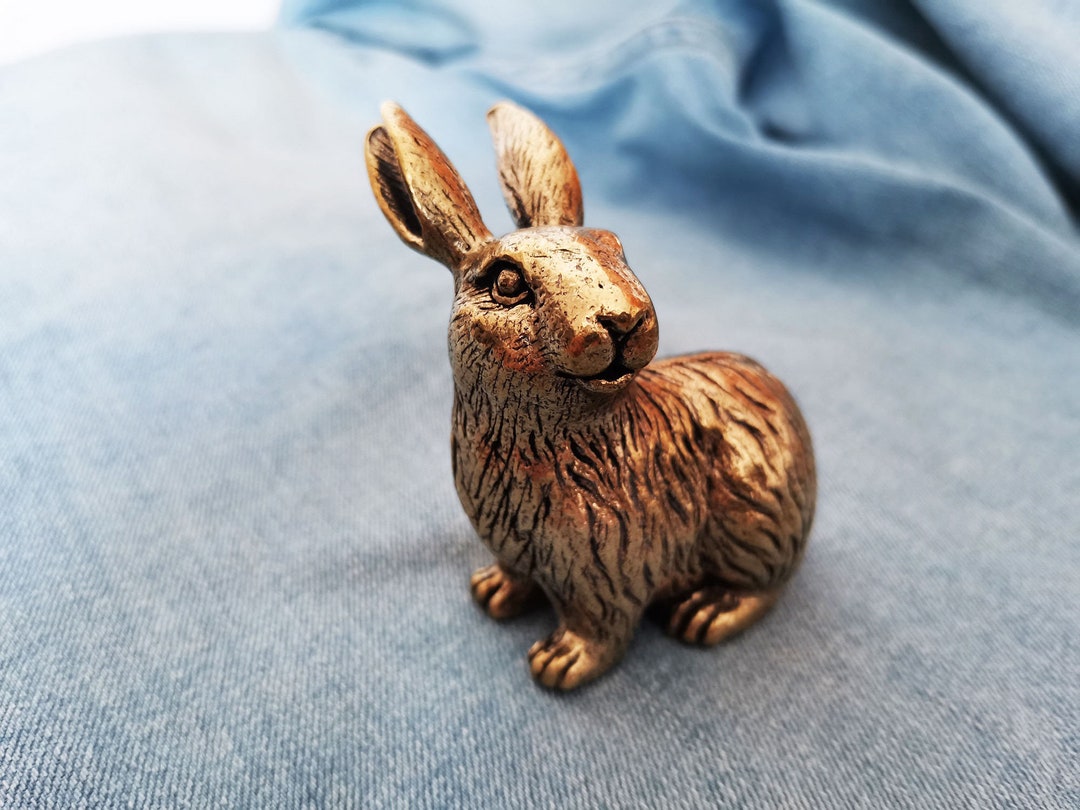 Brass Rabbit,brass Rabbit Statue,retro Brass Rabbit,antique Collection ...