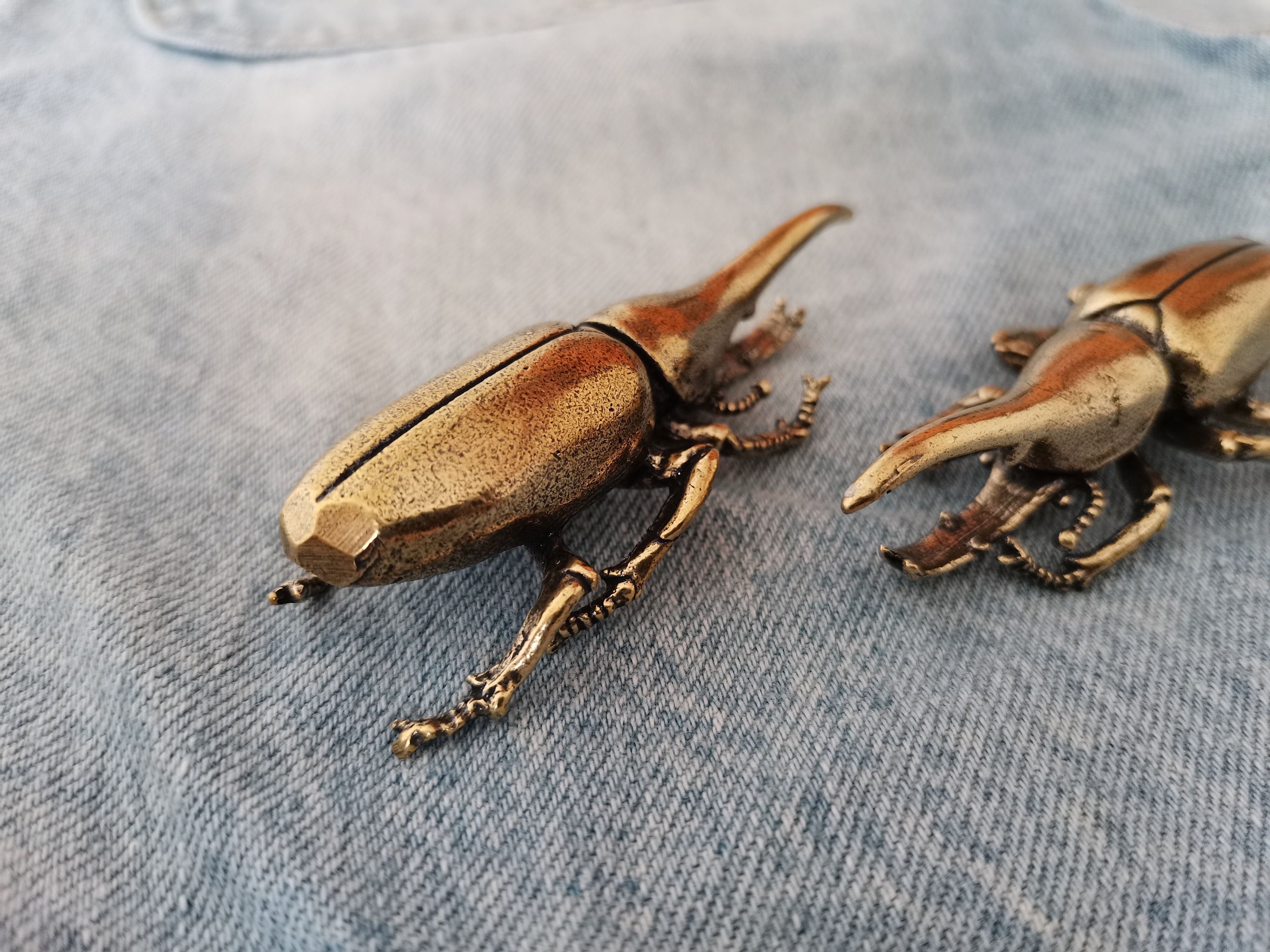 Brass Beetlebrass Beetle Statueretro Brass Insectantique - Etsy