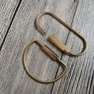 Brass Key Ring Hook,key Hook,custom Keychain,leathercraft Hardware ...