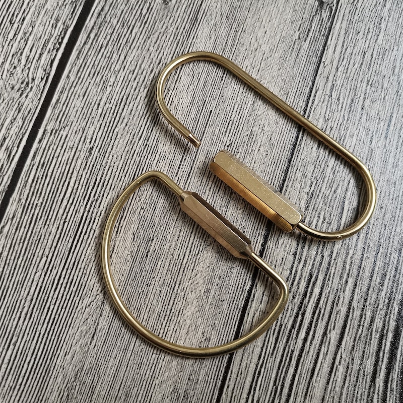 Brass Keychain - Etsy