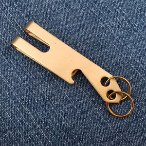 Bottle Opener Keychain,belt Key Chain,brass Keychain,unique Accessories ...