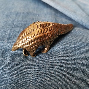 Brass Pangolin,antique Brass Pangolin Statue,antique Collection,table ...