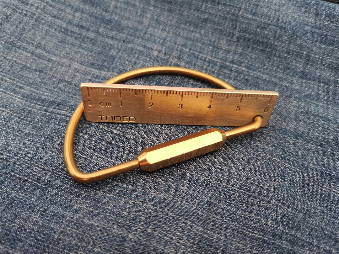 Brass Ruler,cute Ruler,mini Ruler,custom Keychain,brass Keychain Custom ...