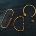 Brass Keychain Custom,key Hook,custom Keychain,brass Key Ring Hook ...