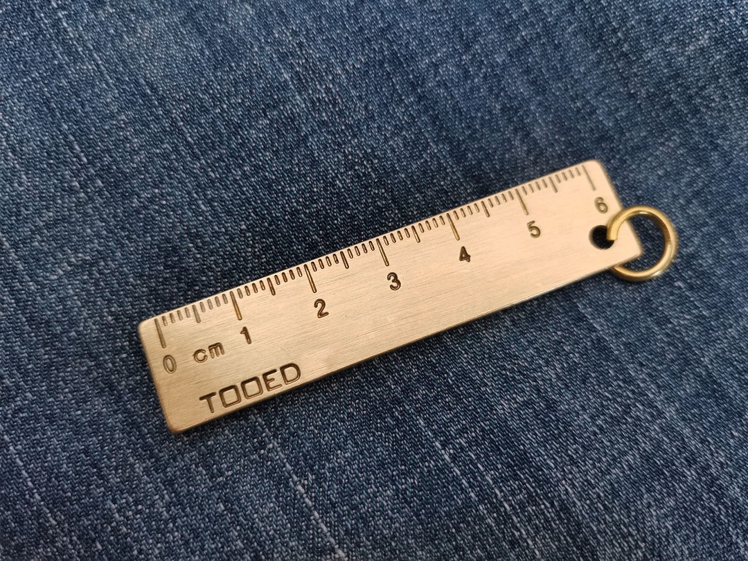 Brass Rulercute Rulermini Rulercustom Keychainbrass - Etsy