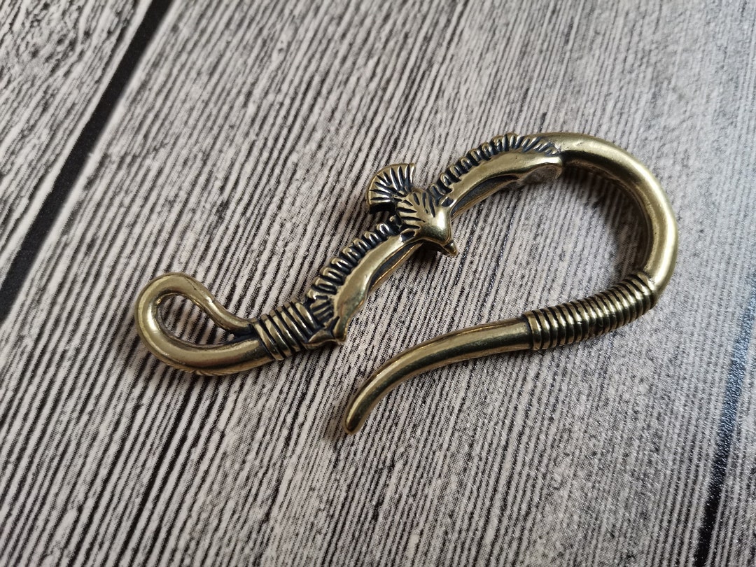 Brass Key Ring Hook,key Hook,custom Keychain,leathercraft Hardware ...